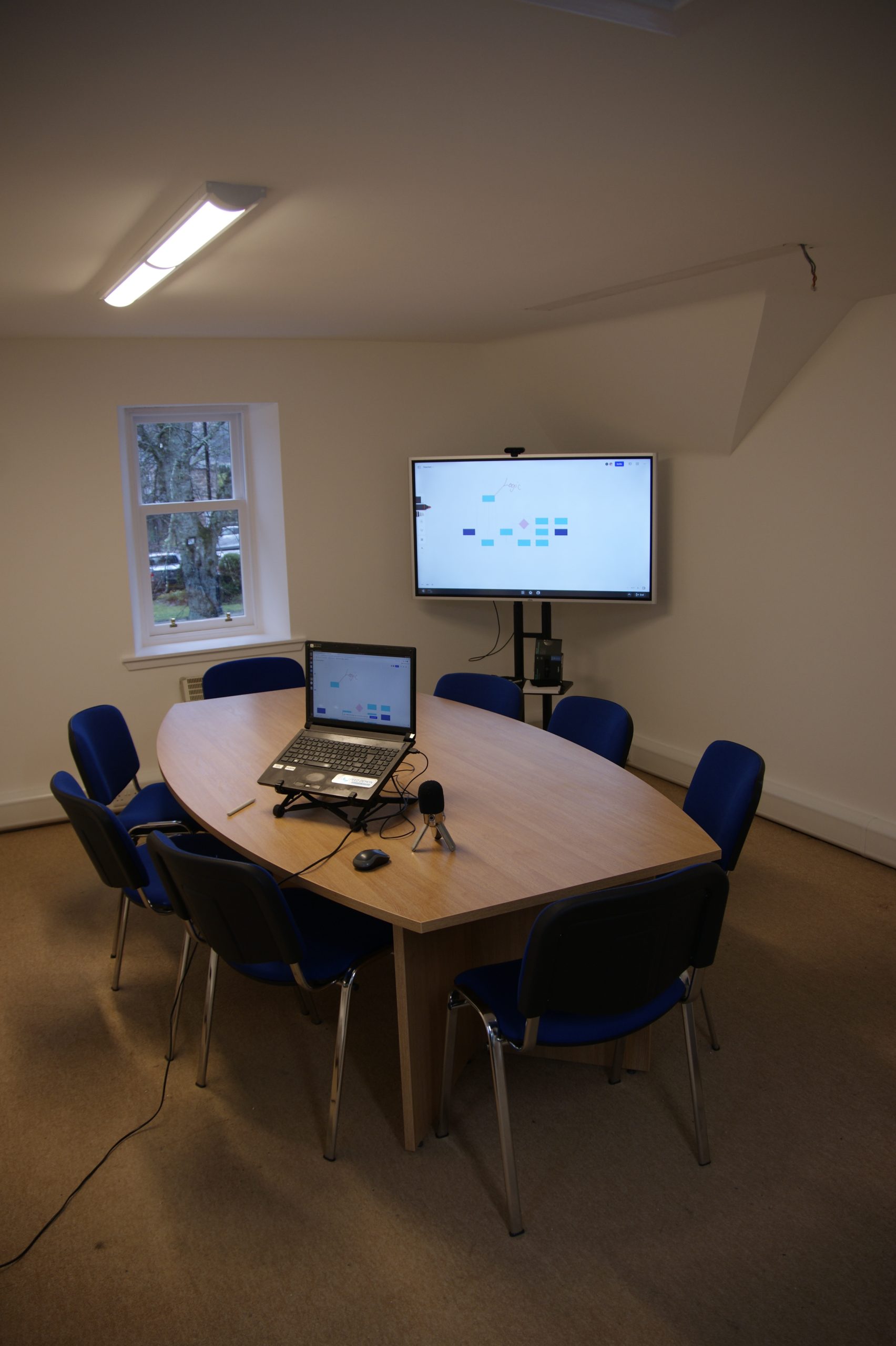 Meeting room smart board – Victory Hall Aboyne